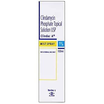 Clindac-A 1% W/V Mist - Bottle of 100 ml Spray : Amazon.in: Health ...
