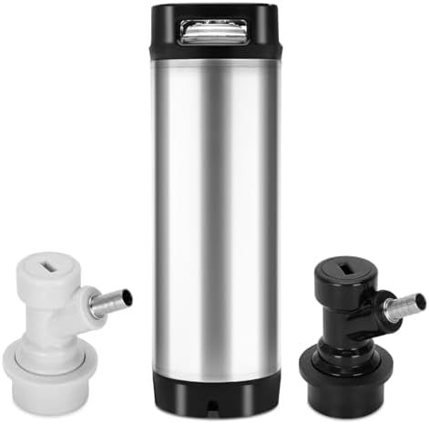 Amazon.com: New 5 Gallon Ball Lock Keg, Stainless Steel Beer Keg with ...