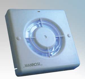 Manrose XF100P 100mm/4" 230v XF100 Series Pullcord Axial Wall/Ceiling ...