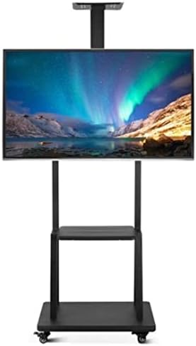 Buy Techzere Adjustable Height Movable Metal TV Trolley/Stand/Mount ...