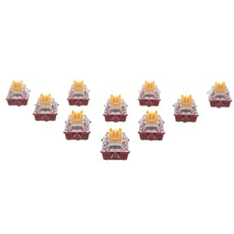 GK GAMAKAY Silent Linear Mechanical Keyboard Switch, 35Pcs/Pack Phoenix ...