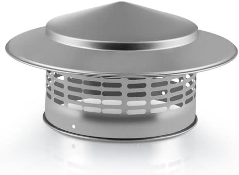 Amazon.com: Tandefio 6 Inch Chimney Cap for Outside Stove Pipe Cap with ...