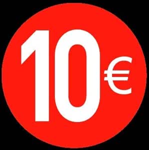 Euro Price Stickers - 13mm, 10 Euro, 500 : Amazon.co.uk: Stationery ...