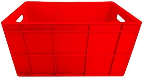 Grow Karo Multipurpose Heavy Duty Big Red Portable Plastic Crate ...