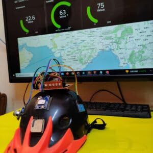 IOT Based Smart Helmet for Mining Workers | Adafruit : Amazon.in ...