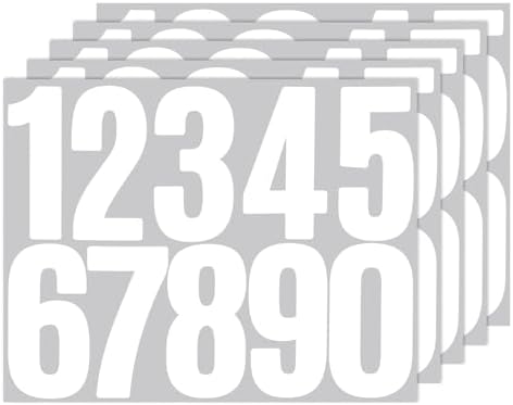 ZEYIYER 50PCS Stick on Numbers, 8 cm/ 3 inch House Number Stickers ...
