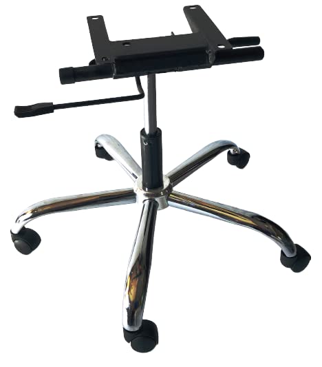 Buy STUDY CHAIR Revolving Office Chair Steel Base + Casters Black ...