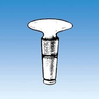 ACE GLASS 8223-07 Straight Bore Stopcock Plug GB, Threaded Ends, 4 mm ...