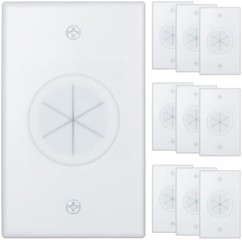 Amazon.com: VCELINK Wall Plate Cable Pass Through with Mounting Bracket ...