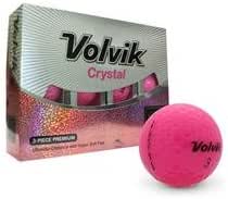 Amazon.com : Volvik Crystal 3-Piece Personalized Pink Golf Balls ...