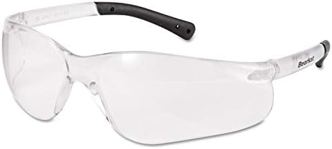 Amazon.com: Crews BK110AF Bearkat Safety Glasses Clear Frame w/Clear ...