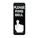 Amazon.com : Please Ring Bell Sign Stickers, 10X3 Inch Acrylic Plaque ...