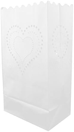 Amazon.com: CleverDelights White Luminary Bags - 50 Pack - Wedding ...