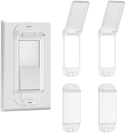 Amazon.com: (4 Pack) Light Switch Guard Cover,Light Switch Plate ...