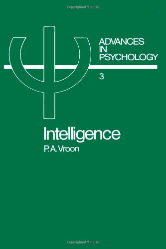 Intelligence: On myths and measurement (Advances in psychology ; v. 3 ...