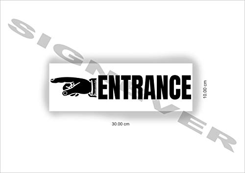 Buy SIGN EVER Entrance Left Side Sign Board Bank Office Hospital School ...