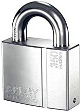 Abloy Sentry PL350/25B Hardened Steel Padlock w/ 2 Keys, Chrome Finish - Amazon.com