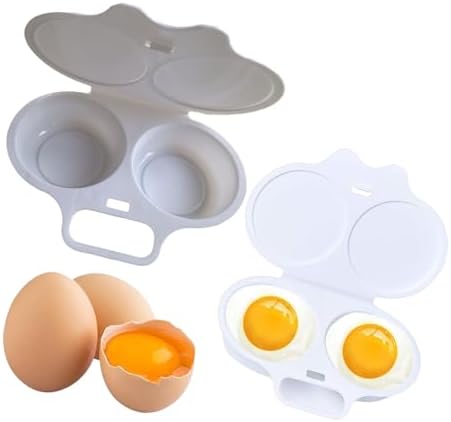 ZISHAN 2Pcs Microwave Egg Poacher, Home Multifunctional Egg Poacher ...