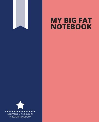 My Big Fat Notebook (500 Pages): Light Coral, Extra Large Notebook ...
