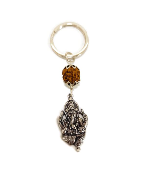 ALTRONA Lord Ganesh Ganpati Metal Keychain for All Bike,Car,Scooter and ...
