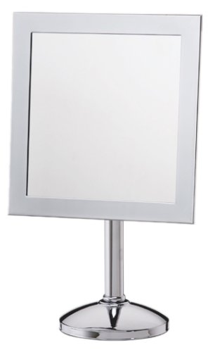 Amazon.com : Danielle Chrome Square Vanity Mirror with Stand : Personal ...