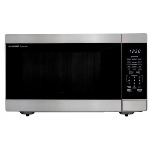 Sharp 2.2-Cu. Ft. Countertop Microwave Oven, Stainless Steel (Smc2266hs ...