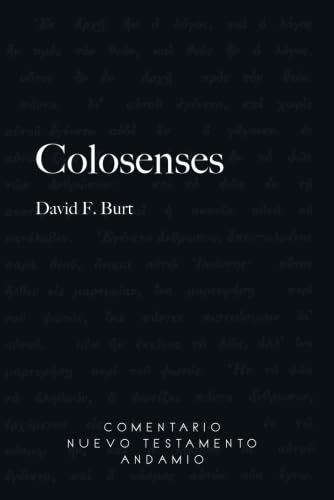 Colosenses (Spanish Edition): F. Burt, David: 9788494683015: Amazon.com ...