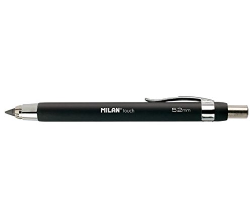 Milan Rubber Touch Mechanical Pencil 5.2 mm HB with Lead Sharpener ...
