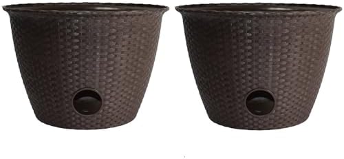 Amazon.com : Mighty Tuff Decorative Garden Hose Storage Pot, Durable ...