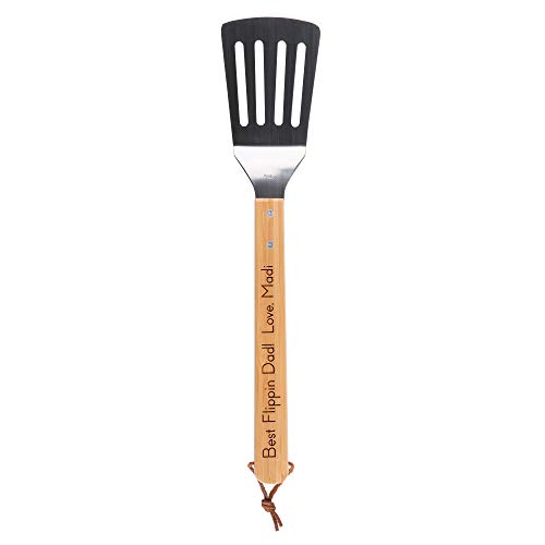 Amazon.com: Personalized BBQ Grilling Spatula- Bamboo Handle ...