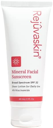 Amazon.com: Rejuvaskin Mineral Facial Sunscreen, Broad Spectrum SPF 32 ...