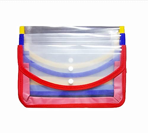 Nivi Clear Expanding Document Folder with Snap Button, Expanding ...