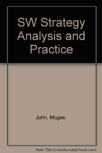 SW Strategy Analysis and Practice: John, Mcgee.: 9780077119379: Amazon ...