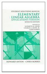 Buy Student Solutions Manual to Accompany Elementary Linear Algebra ...