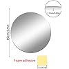 Amazon.com: DARENYI 4Pcs Glass Round Mirror Tile, 6 Inch Self Adhesive ...