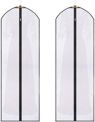 ZSRVAJ 2 Pcs Long Dress Bags Covers, Garment Bags Full Length for ...