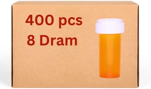 Amazon.com: 8 Dram Plastic Pill Bottles with Child-Resistant Cap (Pack ...