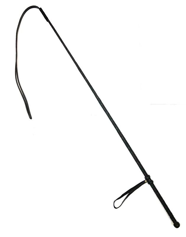 Pets Triangle Leather Braided Popper Whip Ideal for Horse Training, 42 ...