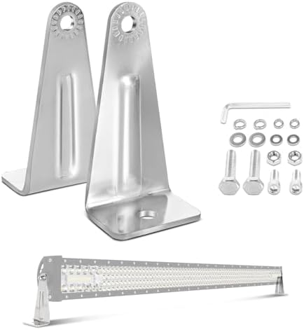 Amazon.com: AKD Part LED Light Bar Side Mounting Brackets Kit Heavy ...
