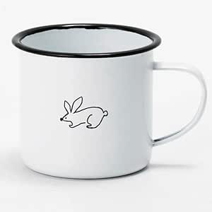 Amazon.co.jp: AXCIS アクシス ホーローマグ うさぎマグカップ 300ml : ホーム＆キッチン