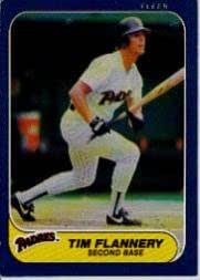 Amazon.com: 1986 Fleer Baseball Card #320 Tim Flannery : Collectibles ...