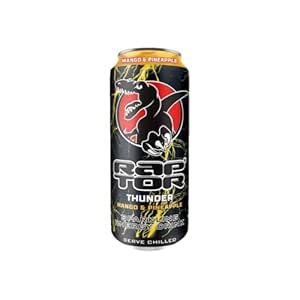 Amazon.com : Raptor Thunder Energy Drink with Mango and pineapple ...