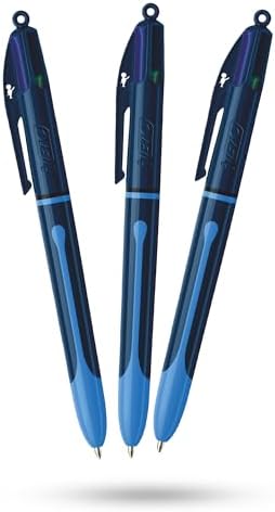 BIC 4-Colour Smooth Pens Multi Pen Retractable Design Multicolour Pen ...