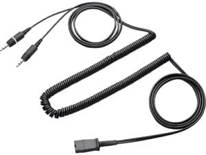 Amazon.com: Plantronics Headsets to PC Sound Cards Adapter Cable ...