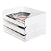 3 Tier Stackable A4 Filing Trays, Office Desk File Rack, Tidy File ...