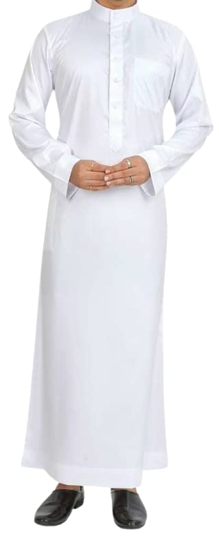 Buy Plain Arabic Kurtas Jubba Thobe For Men (60, White) at Amazon.in