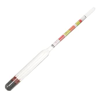 Amazon.co.jp: Gatuida Hydrometer, Glass Wine Hydrometer, Filler Meter ...