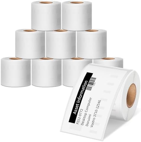 Doruimi 10 Rolls 54mm x 101mm Large Address Labels, Compatible with ...