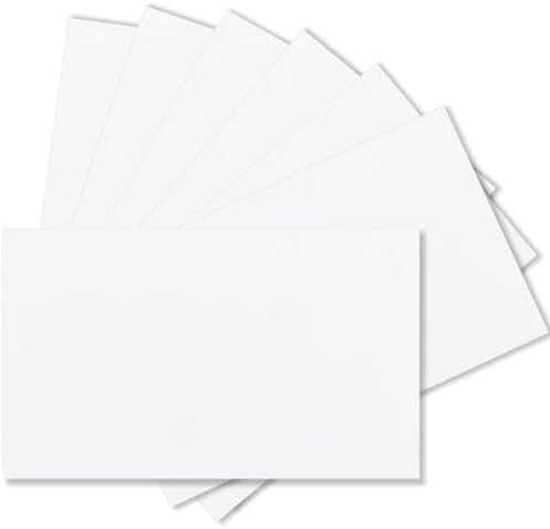 Amazon.com : 100 Pack 3x5 Index Cards Blank Note Cards, 250 GSM/92 lb ...
