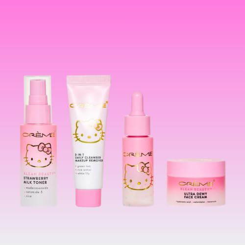 Amazon.com : THE CRÈME SHOP X HELLO KITTY SKINCARE ESSENTIALS - KLEAN ...